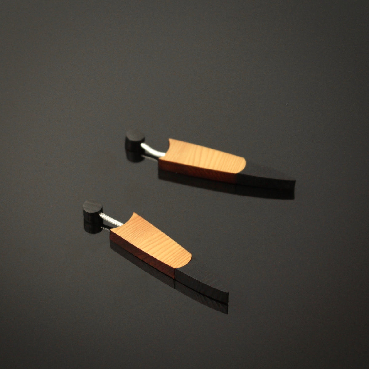Quill | Handmade in Ireland | Irish Design | Wooden drop earrings ...